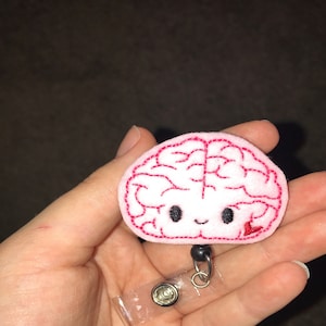 Brain Badge Reel, Brain Badge Holder, Brain Badge Clip, Brain ID Badge ...