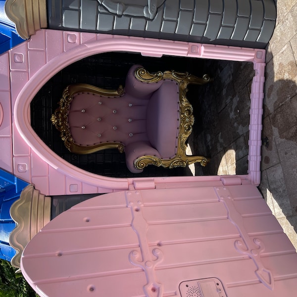 Rose Throne Chair Arm Throne Chair High Back Chair Crystal Tufted Vinyl ...