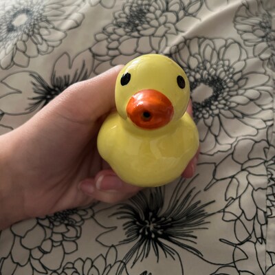Ducky Pipe Small Ceramic Cute Rubber Ducky Smoking Bowl Girly - Etsy Canada