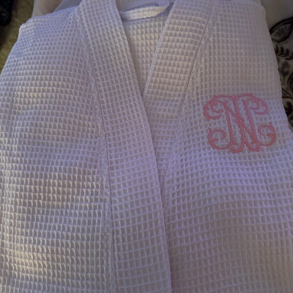 2nd Cotton Anniversary Gift Couples Monogram Robes Jfybride 1606 Set of ...