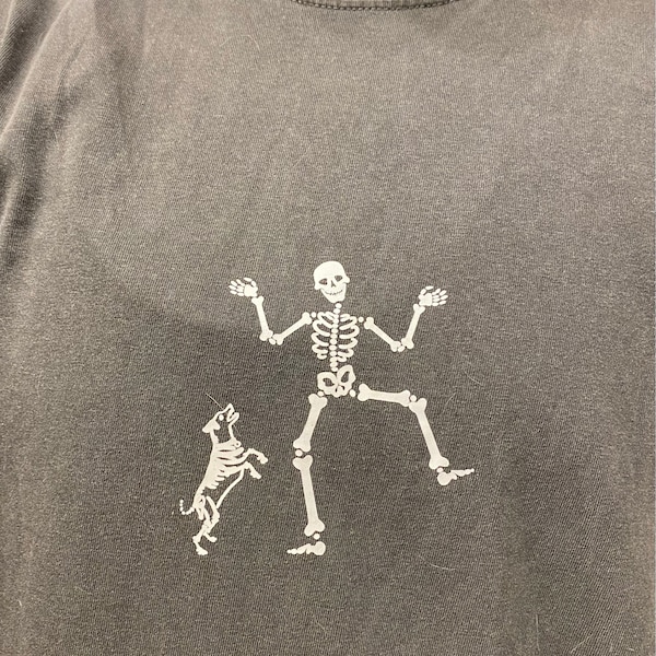 Dancing Skeleton Dog T-shirt, Dog Mom Gift - Etsy