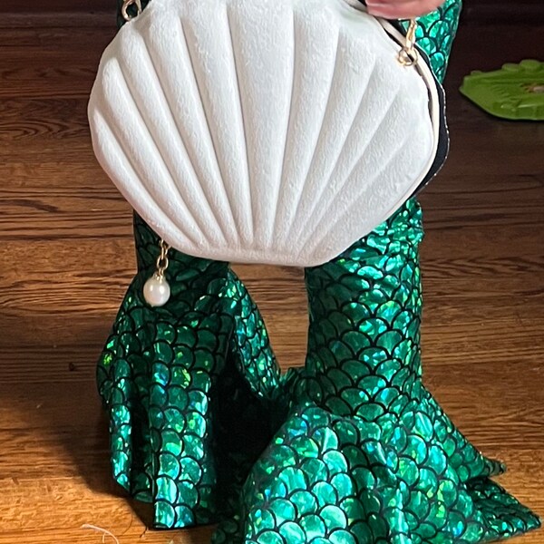 Mermaid Bell Bottoms Leggings Green Mermaid Tail Costume Girls Baby ...