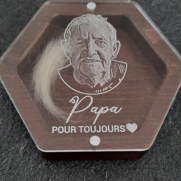 Bereavement Gift for Loss of Mother Lock of Hair Keepsake, Small ...