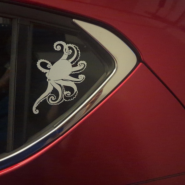 Dolphin Car Sticker, Retro Vinyl Decal, 90s Style Dolphin Porpoise ...