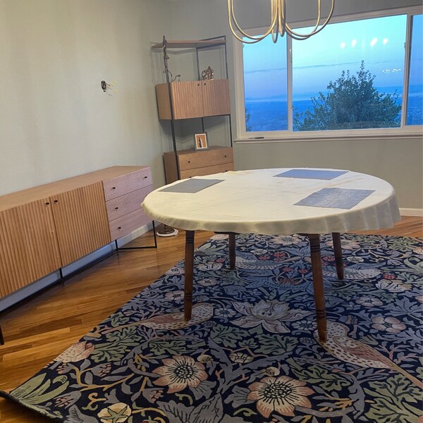 Scallop Wavy Shaped Hand Tufted Irregular Solid Color Large Area Rug ...