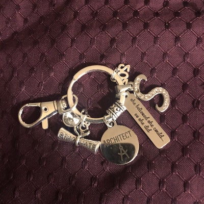 Architect KEYCHAIN, Architect Graduation Gift, Architect Jewelry, Gift ...