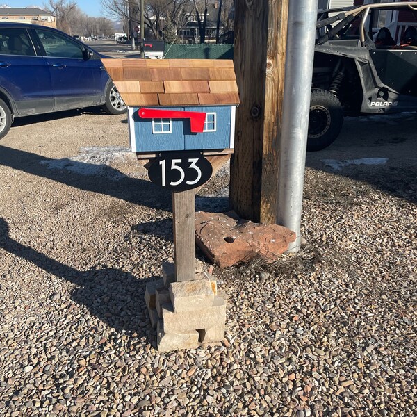 Amish Mailbox - Handmade - Barn Style - Wooden - Tall Prominent Sturdy ...