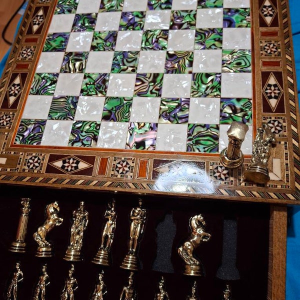 Chess Board With Figures - Custom Chess Set for Husband - Valentines ...