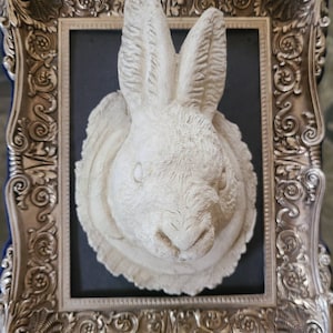 Rabbit Head Plaque - Etsy
