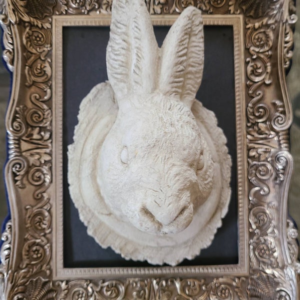 Rabbit Head Plaque - Etsy
