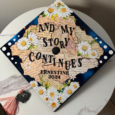 Master Social Worker Graduation Cap Topper, Customized Social Work Grad ...