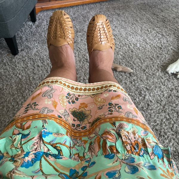 Handwoven Leather Huaraches, Mexican Artisan Sandals for Women, Soft ...
