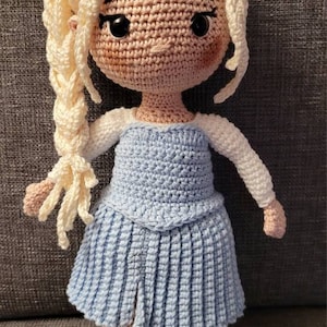 English PDF Crochet Pattern Queen Elsa Instant Download Princess Doll English Only American ...