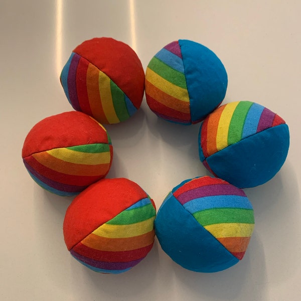 Set of 3 Juggling Balls in Stripes, Symbols, and Geometric Shapes - Etsy