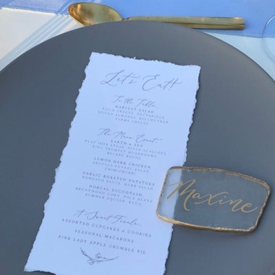 Modern Die Cut Shape Wedding Invitation With White Ink - Etsy