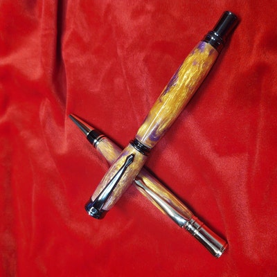 Distressed USA American Flag Acrylic Label Cast Pen Blank for Bolt ...