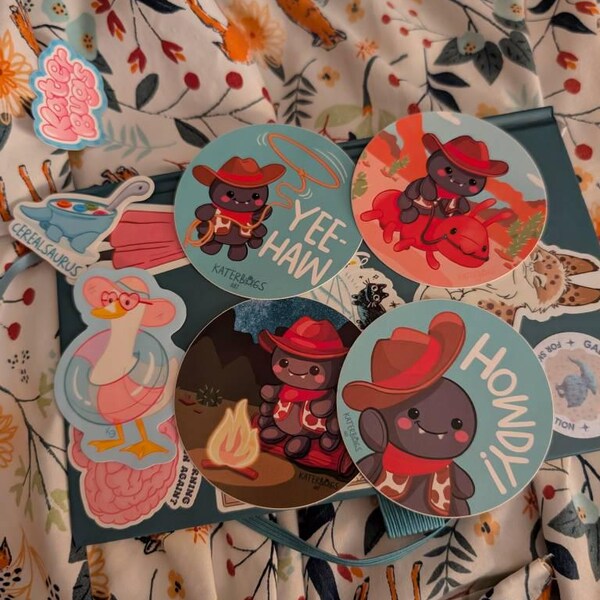 Batrick the Bat Sticker - Halloween Sticker - Cute Bat Character Decal ...