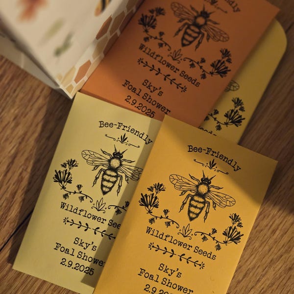 Memorial Seed Packet Favors for Musicians, Celebration of Life ...