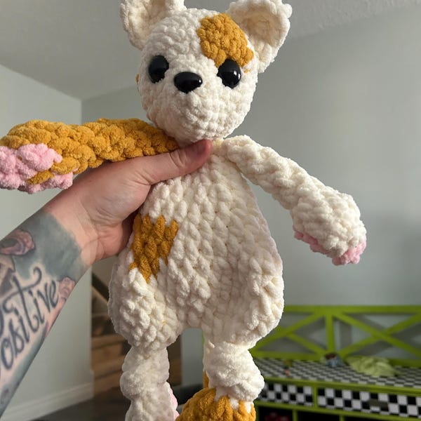 LITTLE Kosmo Kitty Knotted Lovey — Crochet Cat PATTERN - Etsy