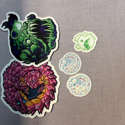 Tiny Angler Fish Glow Sticker Anglerfish, Spooky, Ghost, Halloween ...