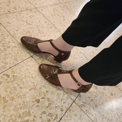 Volare Shoes Diamante in Metallic Colors Vintage Inspired, Handmade ...