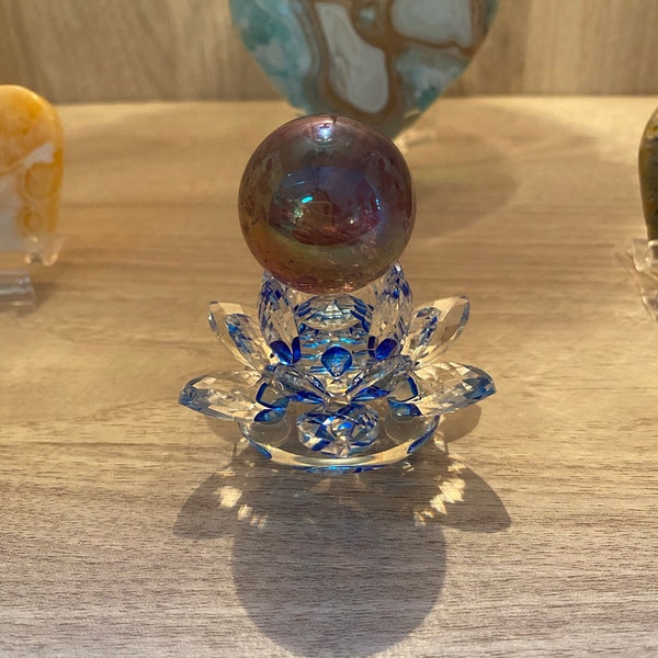 3D Printed Crystal Display Stand Translucent Pink - Etsy