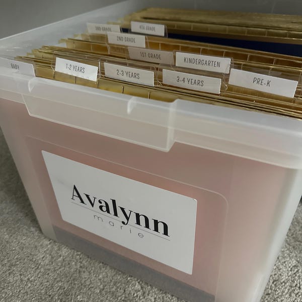 Printable Home Labels | Instant Download | Household File Box Labels ...