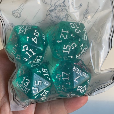 Rick Rolled 34mm D20 Original Designed Custom Dice DND DICE - Etsy