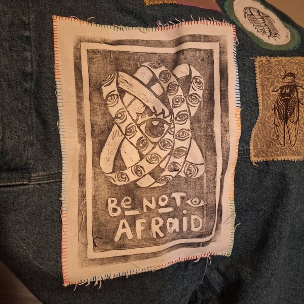 Botanical Handmade Linocut Patches - Etsy