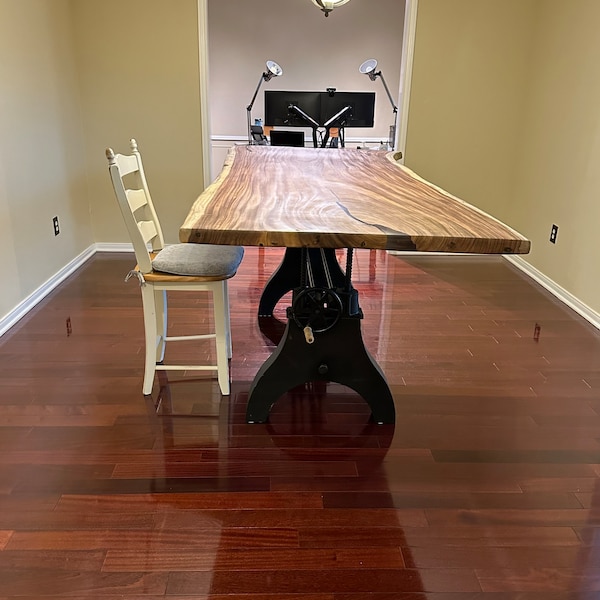 18"-28" Coffee Table to Dining Table Adjustable Crank Table Base ...