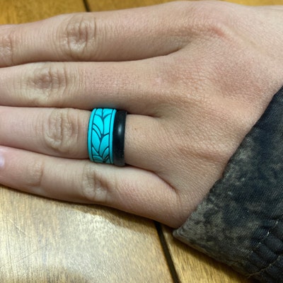 Pattered Silicone Rings, Stackable, Water Proof, Wedding, Eco Friendly ...