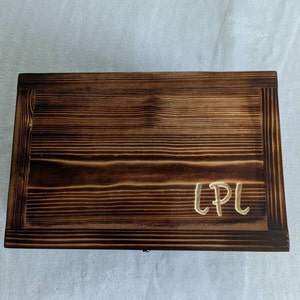 USMC Memory Box for Marines and Veterans, A Large Wooden Box ...