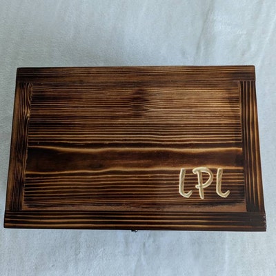 USMC Memory Box for Marines and Veterans, A Large Wooden Box ...