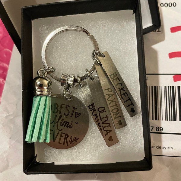 Mimi Gift Keychain Key Chain • BEST MIMI EVER • #1 Mimi • Mimi Gift ...