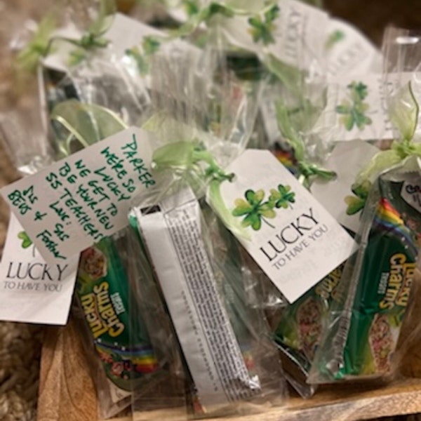 Lucky to Have You, Printable Gift Tag, St. Patrick's Day Tag, Shamrock ...