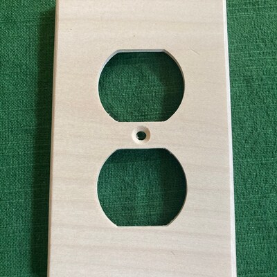 Wood Outlet Cover Plate/duplex - Etsy