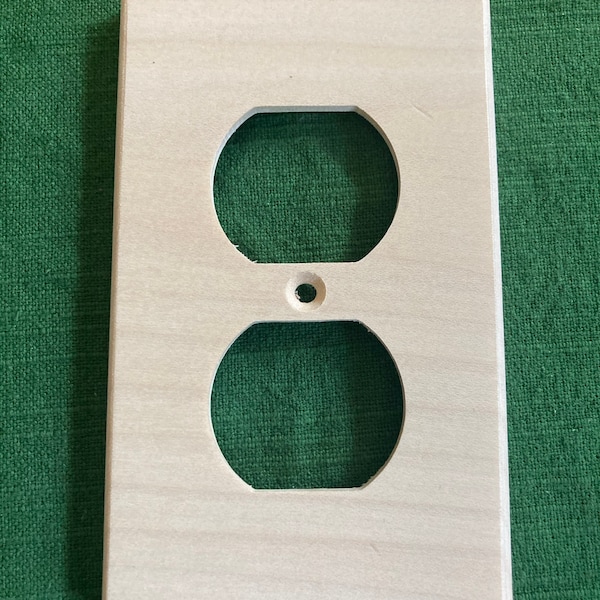 Wood Outlet Cover Plate/duplex - Etsy