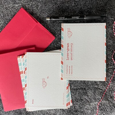 Snail Mail Notecard Set of 8 Cute Letter Notes Love Post - Etsy