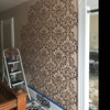 Anna Damask Wall Stencil - LARGE WALL STENCILS Instead of Wallpaper ...