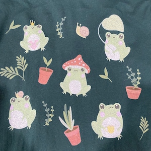 Kawaii Frog Tshirt Cute Cottagecore Clothing Cottage Core - Etsy