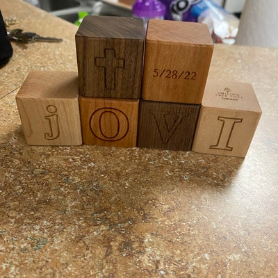 BAPTISM NAME BLOCKS Personalized Baby or Child's - Etsy