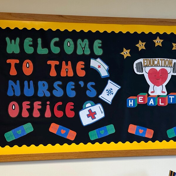 Winter Flu Bulletin Board Kit: School Nurse Office Decor (PDF Printable ...