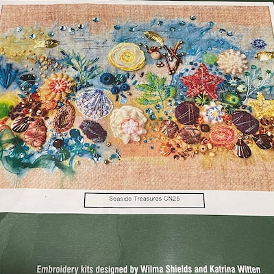 Seaside Treasures Embroidery Kit - Etsy