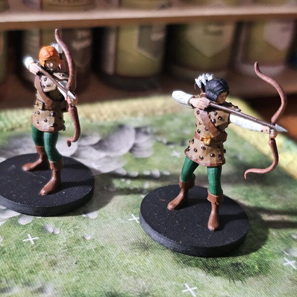 Feminine Dnd Miniatures (set of 5) Adventurer Dnd Minis, Fighter Dnd ...