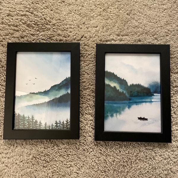 Set of 3 Watercolor Landscape Prints, Canadian Landscape Art, Spirit ...