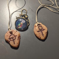Small Werewolf Auspice Antler Slice Pendants - Etsy Canada