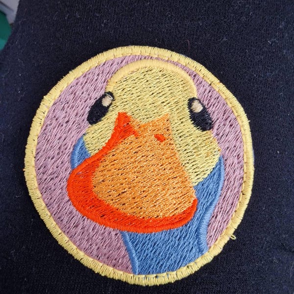 Pink Labubu Mascot Embroidery Design – Cute Cartoon Animal Patch – LA ...