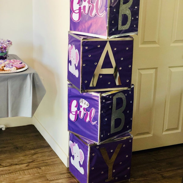 Purple Elephant SVG, Clip Art, Girl Peanut Purple Baby Shower, Cute ...