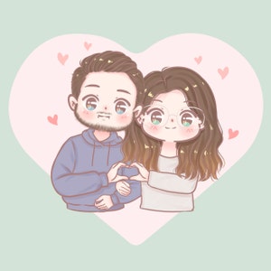 Custom Kawaii OC Portrait Cute Chibi Y2K Anime Cartoon - Etsy