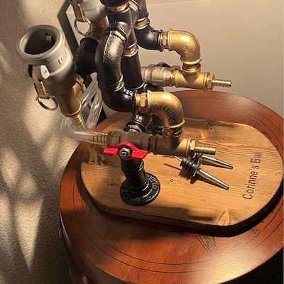 Father's Day Gift ,steampunk Fireman Pipe Robot Night Lamp, Liquor ...